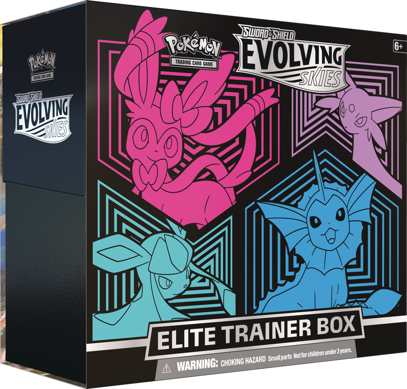 Pokémon Sword & Shield Evolving Skies Elite Trainer Box - Sylveon ...